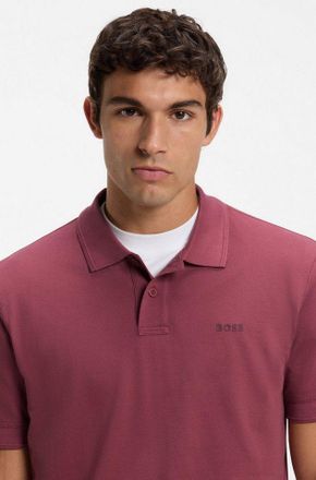 HUGO BOSS Poloshirt Prime Regular Fit Cotton Pique Polo aus 100% Baumwolle