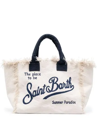 MC2 Saint Barth sac cabas Vanity en toile - Tons neutres