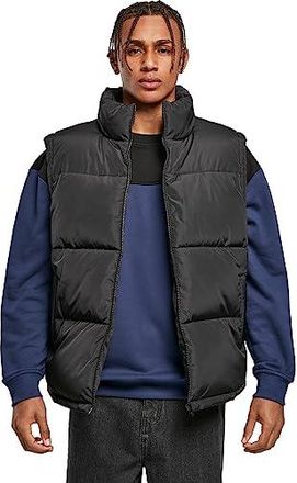 Urban Classics Veste Doudoune Block Homme Veste noir/noir L 100% Polyester
