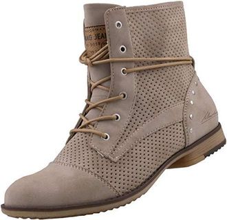 Mustang Jeans Mustang Femme 1382-501 Botte Tendance, Beige, 41 EU
