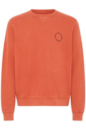 Blend Sweatshirt Modernes Sweatshirt Rundhalsausschnitt f&uuml;r Herren (1-tlg) Reine Baumwolle, Washed-Optik, kreisf&ouml;rmiger Schriftzug