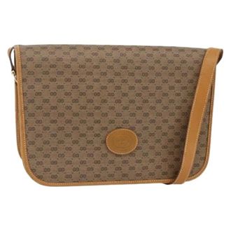 Gucci Sac bandouli&egrave;re Pre-owned Micro GG Canvas - Femme - Pre-owned - Beige - Taille: ONE Size