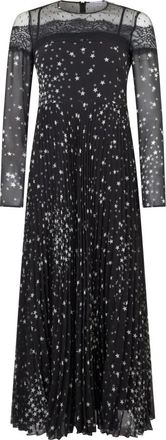 Red Valentino Femme, Robes, Noir, Taille: 48 FR Robe Longue &agrave; Manches Transparentes