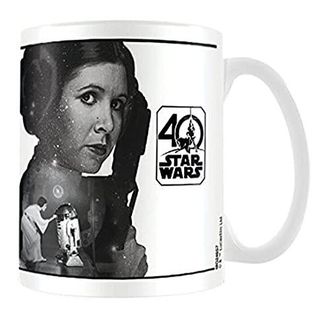 Star Wars Pyramid International AFMG24657 Star Wars 40th Anniversary (Princess Leia) Official Boxed Ceramic Coffee/Tea Mug, Paper, Multi-Colour, 11 x 11 x 1.3 c