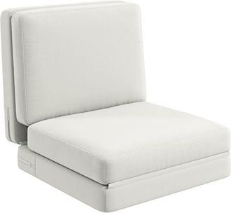 HOMCOM Canap&eacute; Convertible 1 Place Pliable Fauteuil Paresseux chauffeuse 1 Place canap&eacute;-lit en Velours Charge 240 kg, pour Salon, invit&eacute;s, 75 x 268 x 18 cm, c