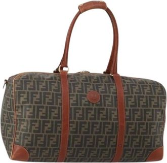 Fendi Sac Boston Vintage Pr&eacute;-poss&eacute;d&eacute; - Femme - Pre-owned - Brun - Taille: ONE Size