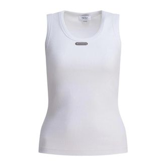 Alexander McQueen Geripptes Tanktop - - Tops - Damen - Wei&szlig; - S