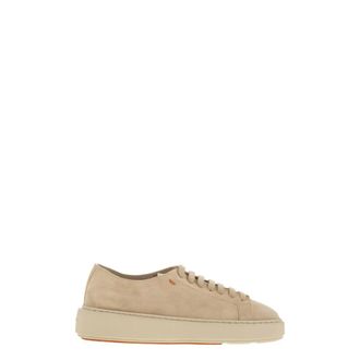 Santoni Femme, Chaussures, Beige, Taille: 40 EU Baskets basses en daim