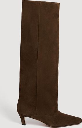Sandro Hohe Stiefel aus Veloursleder