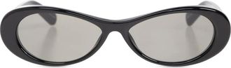 Jacquemus lunettes de soleil &agrave; logo imprim&eacute; - Noir
