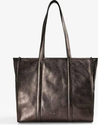 Scalpers Sac cabas métallisé - Bronze-Brown