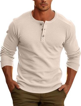 Generic Polo basique cool et respirant pour homme, coupe classique, boutonn&eacute;e, l&eacute;ger, extensible, t-shirts dext&eacute;rieur, beige, XXL