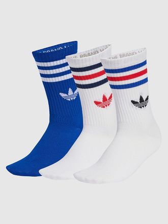 adidas Originals 3S Crew S 3P Socks &agrave; motifs
