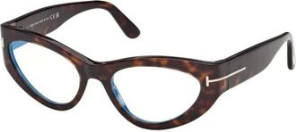 Tom Ford Femme, Accessoires, Brun, Taille: 55 MM Eyeglasses