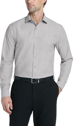 Kenneth Cole Unlisted Herrenhemd, schmale Passform, kariert und gestreift (Gemustert), Carbon, 41 cm- 42 cm Hals 81 cm- 84 cm Ärmel