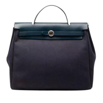 Herm&egrave;s Pre-owned Herbag PM - Femme - Pre-owned - Bleu - Taille: ONE Size