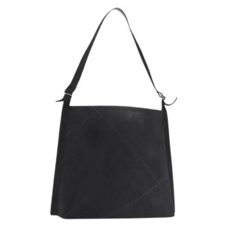 Ferragamo Pre-owned Wildleder Schultertasche - - Pre-owned - Damen - Schwarzk - ONE SIZE