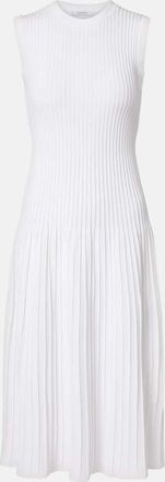 Max Mara Robe midi Egizio en maille c&ocirc;tel&eacute;e