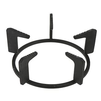 SOLUSTRE Rack en fonte antid&eacute;rapante pour cuisini&egrave;re &agrave; gaz et plaque de cuisson &agrave; gaz, pot de lait, support pour pot de m&eacute;dicaments, support noir