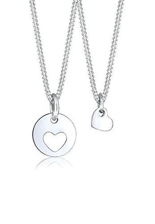 Elli Collier Femme Set Coeur Découpé Mère Enfant en Argent Sterling 925