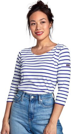 Armor Lux Damen Cap Coz T-Shirt Not Applicable, Mehrfarbig (Blanc/Etoile Dw5), XXXX-Large (Herstellergr&ouml;&szlig;e: 8)