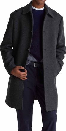 Benetton Herren Cappotto 2c4vun06u Mantel, grau, 54