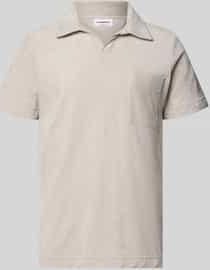 Lindbergh Relaxed Fit Poloshirt mit V-Ausschnitt