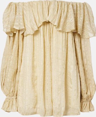 Xu Zhi Top aus einem Seidengemisch