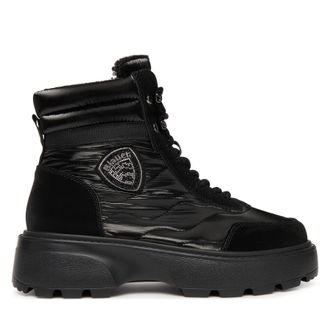 Blauer Schn&uuml;rstiefeletten Blauer F5BLANCA03/NYP Schwarz