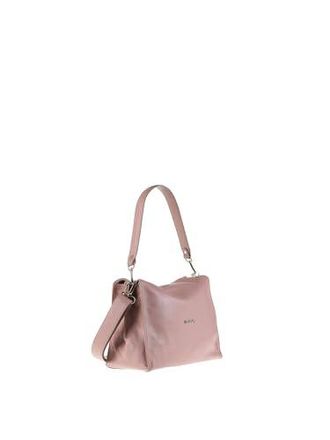 Pierre Cardin Sac à bandoulière pour femme en cuir véritable Made in Italy 28 x 24 x 15,5 cm 55090, Mauve, Taille unique