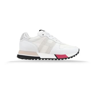Hogan Schn&uuml;rschuhe f&uuml;r Damen aus Leder und Stoff - - Shoes - Damen - Wei&szlig; - 35 EU