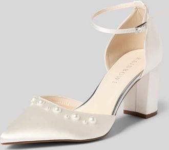 Rainbow Club Pumps mit Perlenbesatz und Blockabsatz Modell Maya Wide Fit