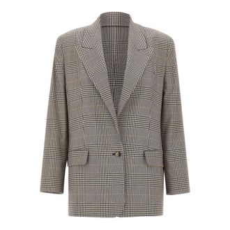 Marella Femme, Vestes, Multicolore, Taille: 40 FR Blazer Prince de Galles