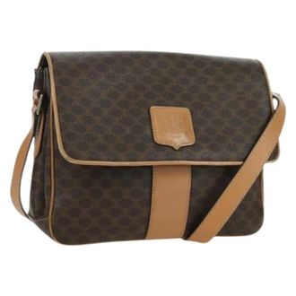Celine Sac bandouli&egrave;re vintage en toile Pre-owned - Femme - Pre-owned - Brun - Taille: ONE Size