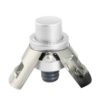 Generic Stainless Steel Bottle Plug - Champagne Pressure Stopper | Reusable Wine Sealer with Press Lock Mechanism, Perfect for Sparkling Drinks, Bars, Wedding