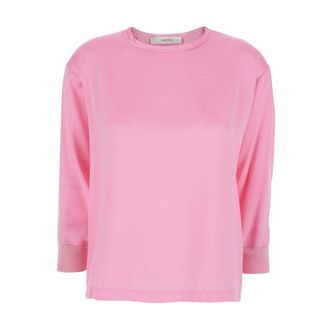 Jucca Langarmshirt mit Rundhalsausschnitt - - Sweatshirts & Hoodies - Damen - Rosa - XS