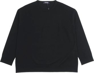 Max Mara Femme, Pulls, Noir, Taille: 44 FR Amburgo Rib-knit Top