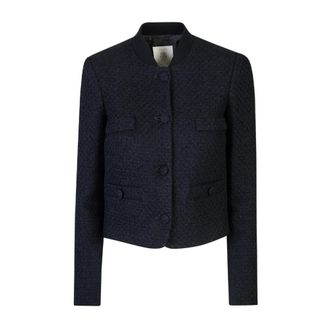 Eleventy Damen, Jacken, Blau, LGr&ouml;&szlig;e