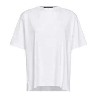 Jacquemus Femme, Tops, Blanc, Taille: 40 FR T-shirt pliss&eacute;