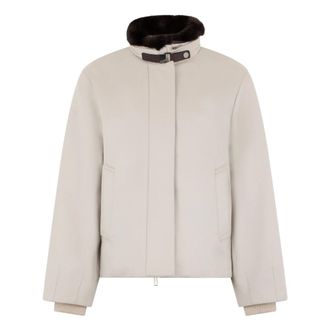 Moorer Femme, Vestes, Beige, Taille: 44 FR Manteaux