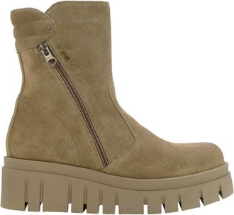 Nero Giardini I514914D Damenstiefeletten Aus Veloursleder - Beige 38 EU