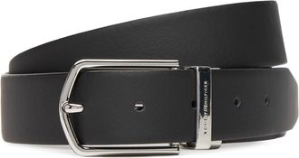 Tommy Hilfiger Herrengürtel Tommy Hilfiger Th Business Lux Rev AM0AM13762 Schwarz