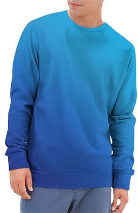 Generic Pull à col rond pour homme - Automne et hiver - Sweat à capuche pour homme et sport - Imprimé étoiles - Haut à manches longues - Sweatshirt décontract