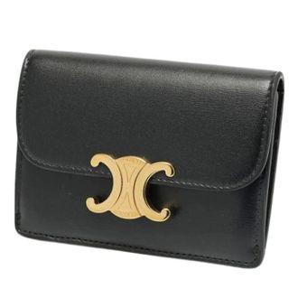 Celine Portefeuille en cuir Pre-owned - Femme - Pre-owned - Noir - Taille: ONE Size
