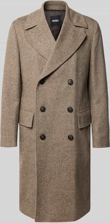 HUGO BOSS Regular Fit Wollmantel mit doppelreihiger Knopfleiste Modell Jared