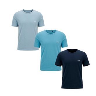 HUGO BOSS Homme, Tops, Bleu, Taille: 2XL TShirtRN 3P Classic