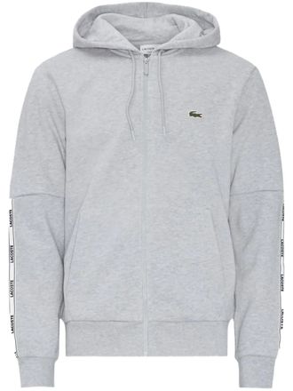 Lacoste Silver Fleece-Hoodie mit Reißverschluss - Grau