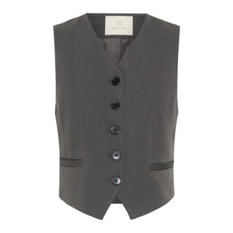 Kaffe KAuma Weste - - Jackets - Damen - Grau - L