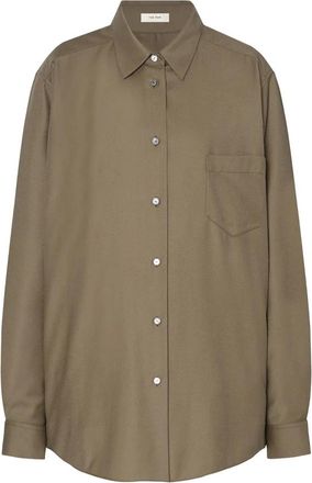 The Row Femme, Blouses et Chemises, Brun, Taille: 36 FR Pino Shirt