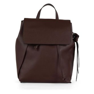 Rebelle Femme, Sacs, Brun, Taille: ONE Size Sac &agrave; dos en cuir gaufr&eacute; Imogene